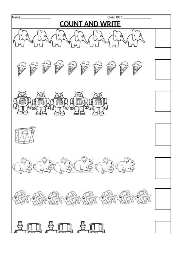 Count and Write | PDF