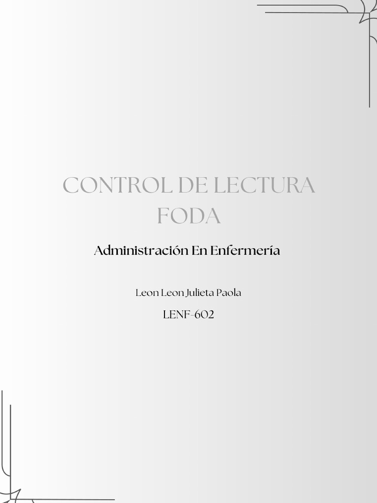 Control de Lec FODA PDF | PDF