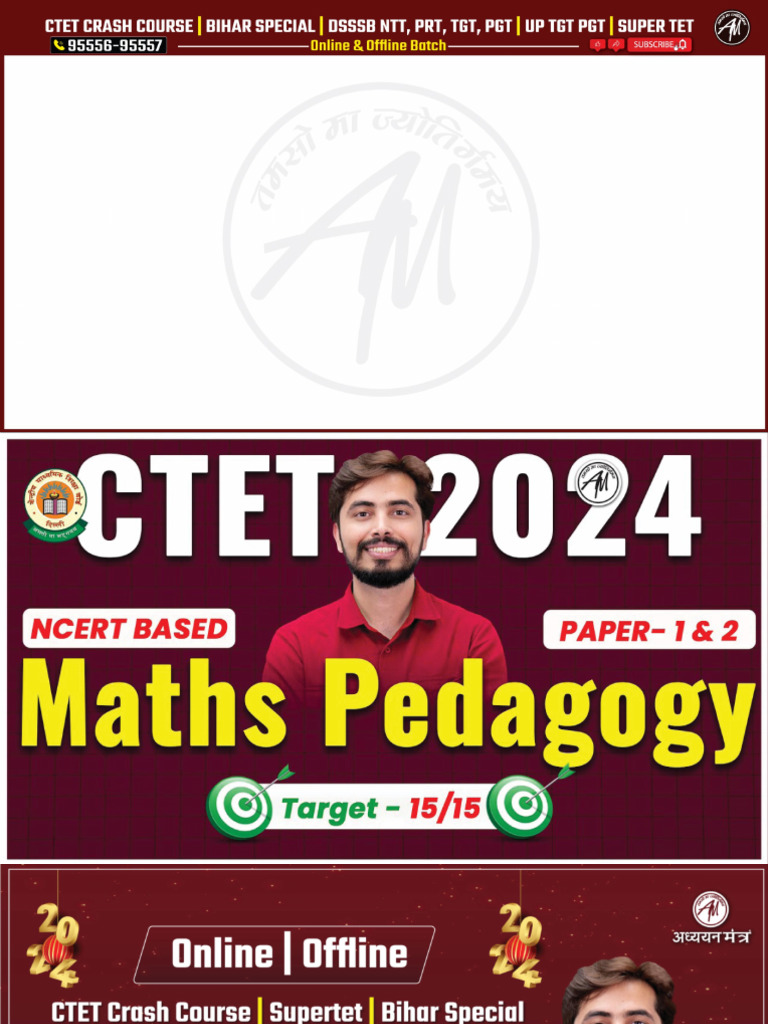 Maths Pedagogy by Rohit Vaidwan Sir | PDF