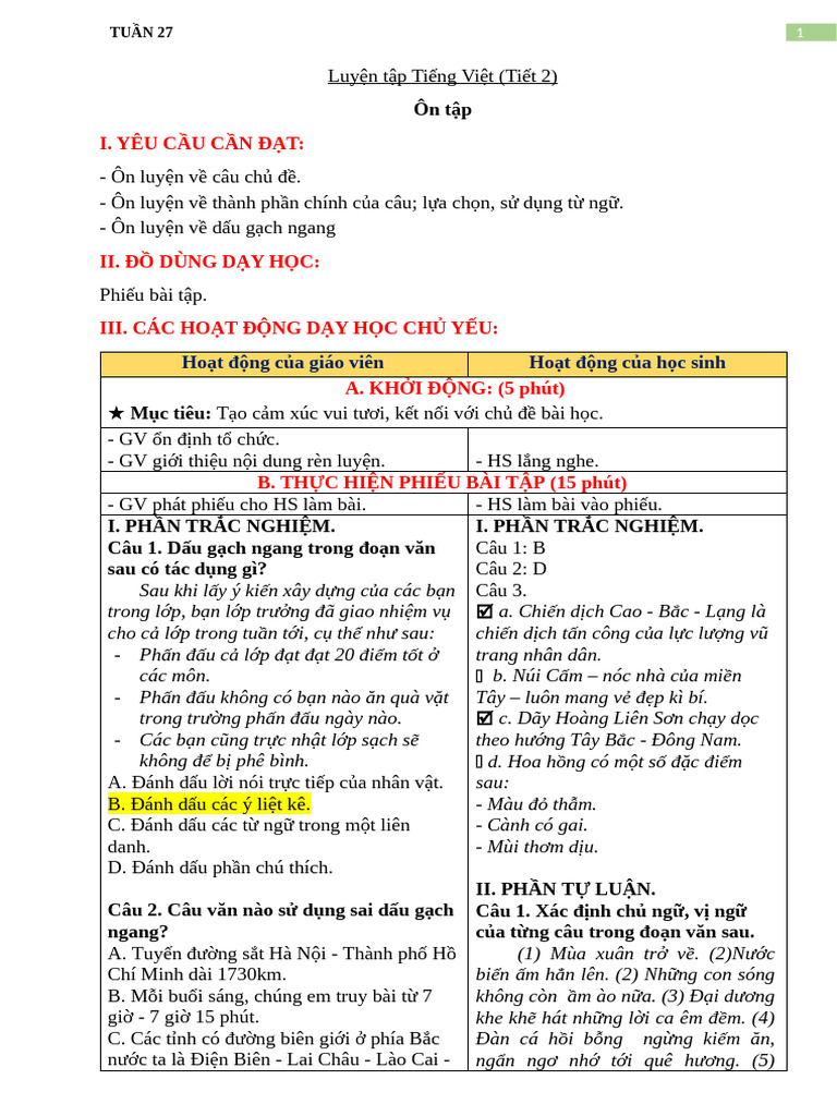 tuần 27- TV TIẾT 2 - ltvc | PDF