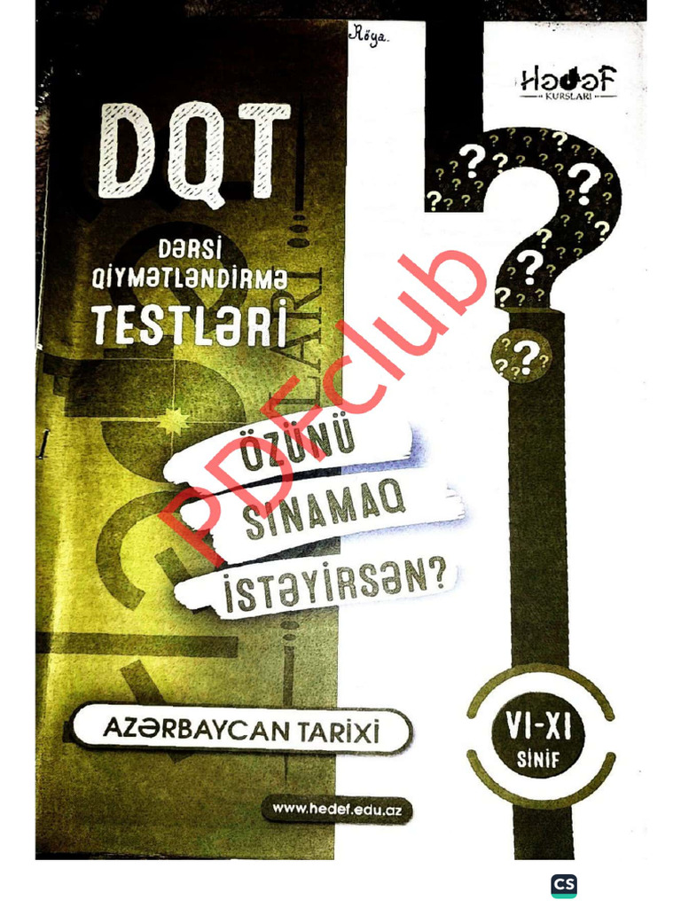 Az - Tarixi HƏDƏF DQT (@PDF Club 1) | PDF