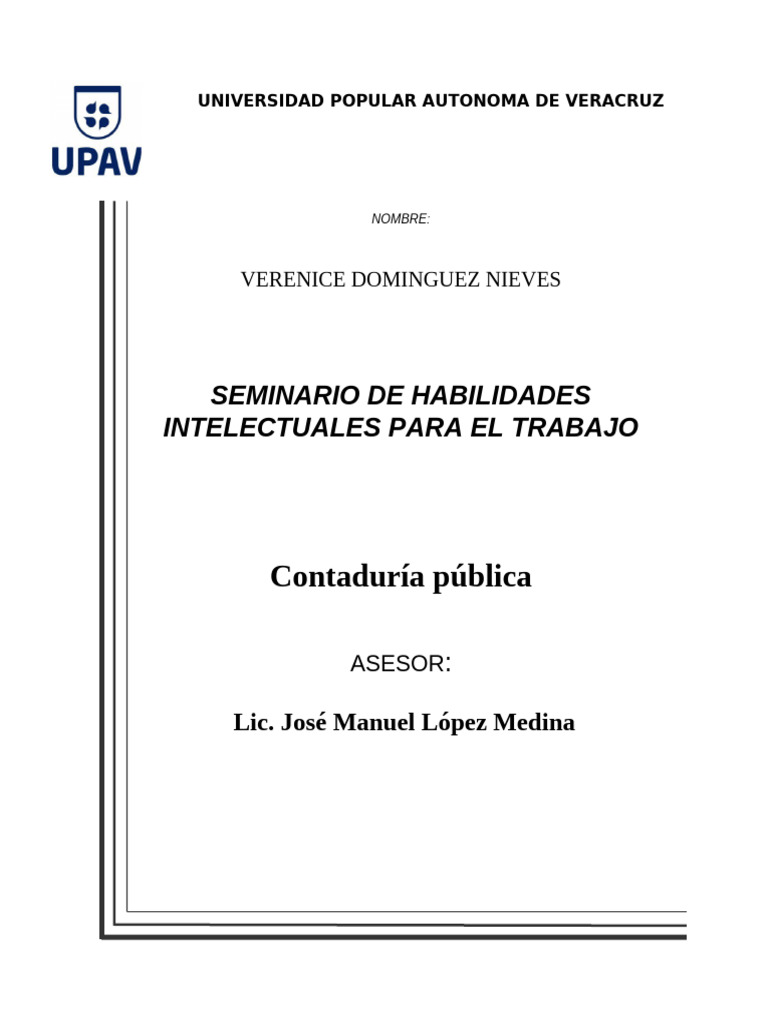 645331558 Portada Oficial Upav Docx | PDF