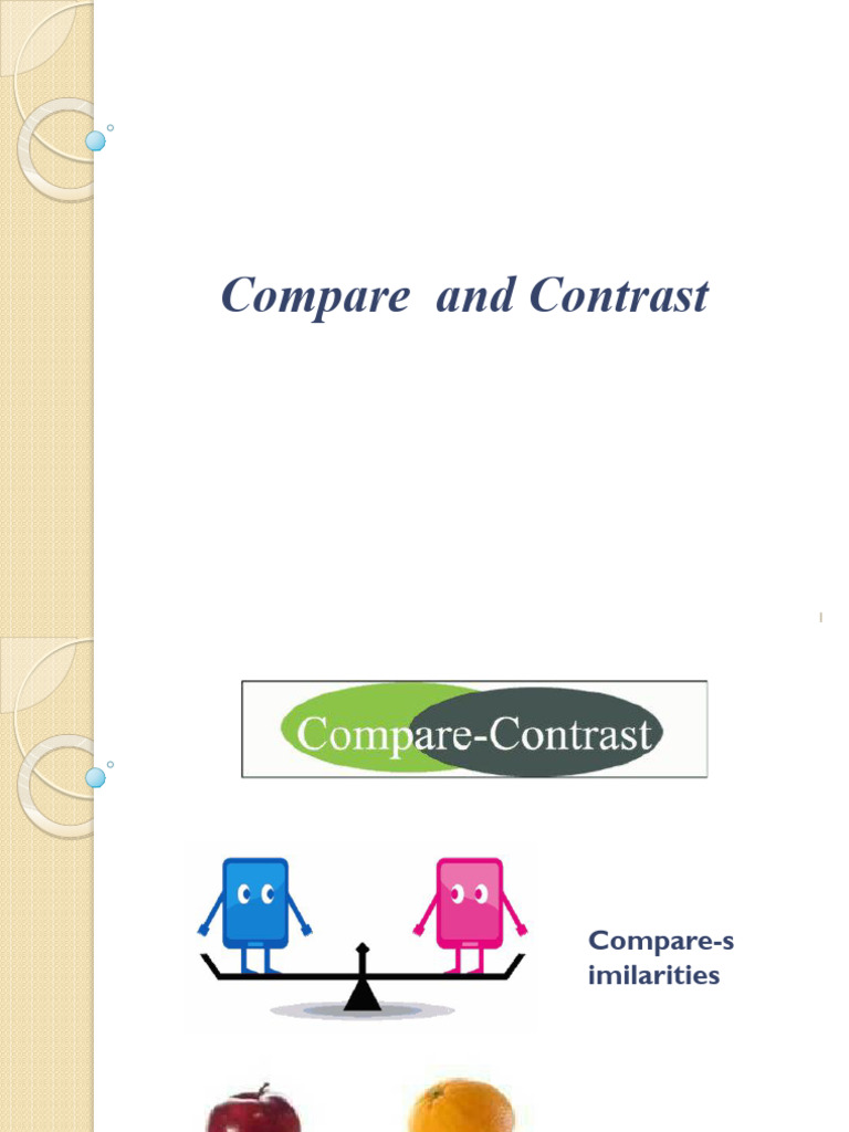 Compare and Contrast | PDF