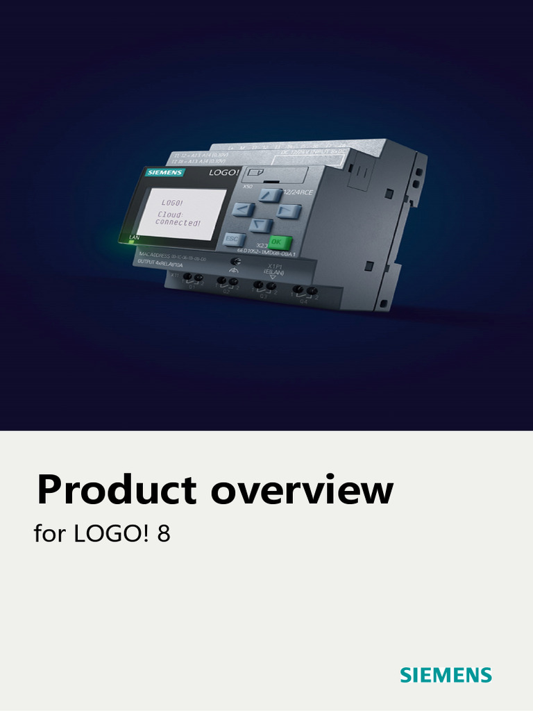 LOGO! 8 Product Overview by Siemens | PDF | World Wide Web | Internet & Web