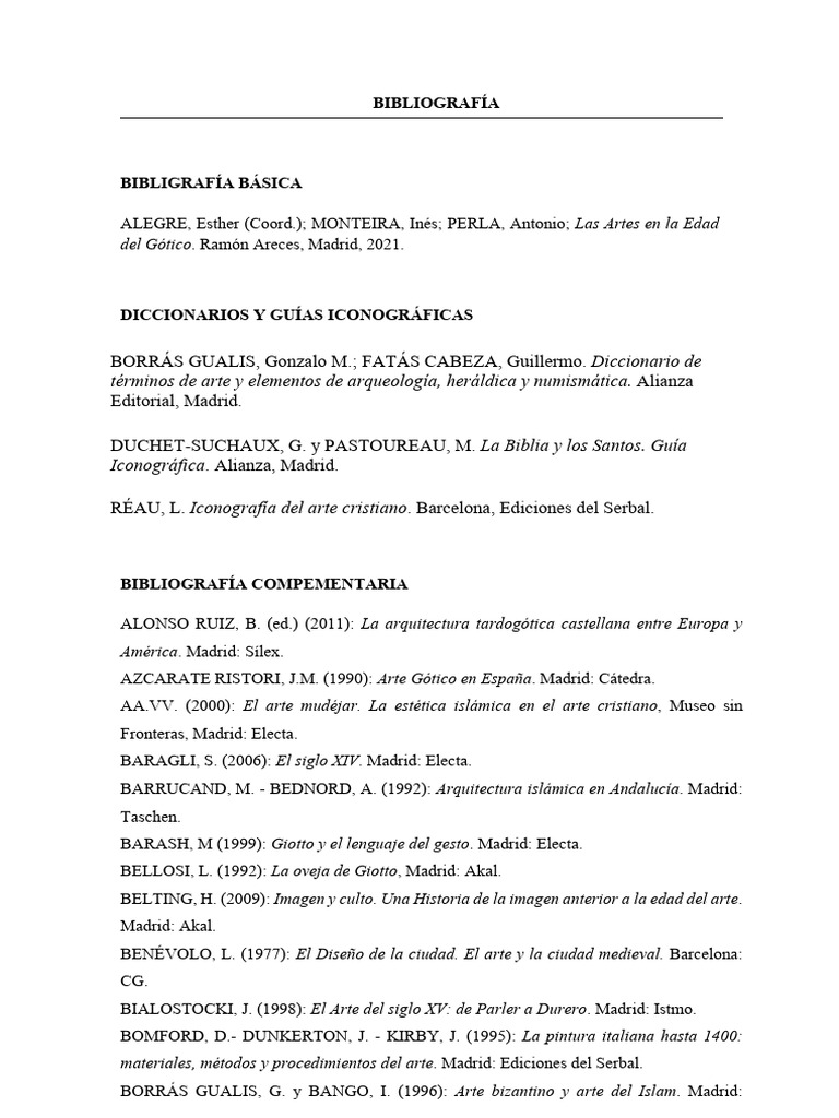 Bibliografia Complementaria | PDF | Madrid | Las artes