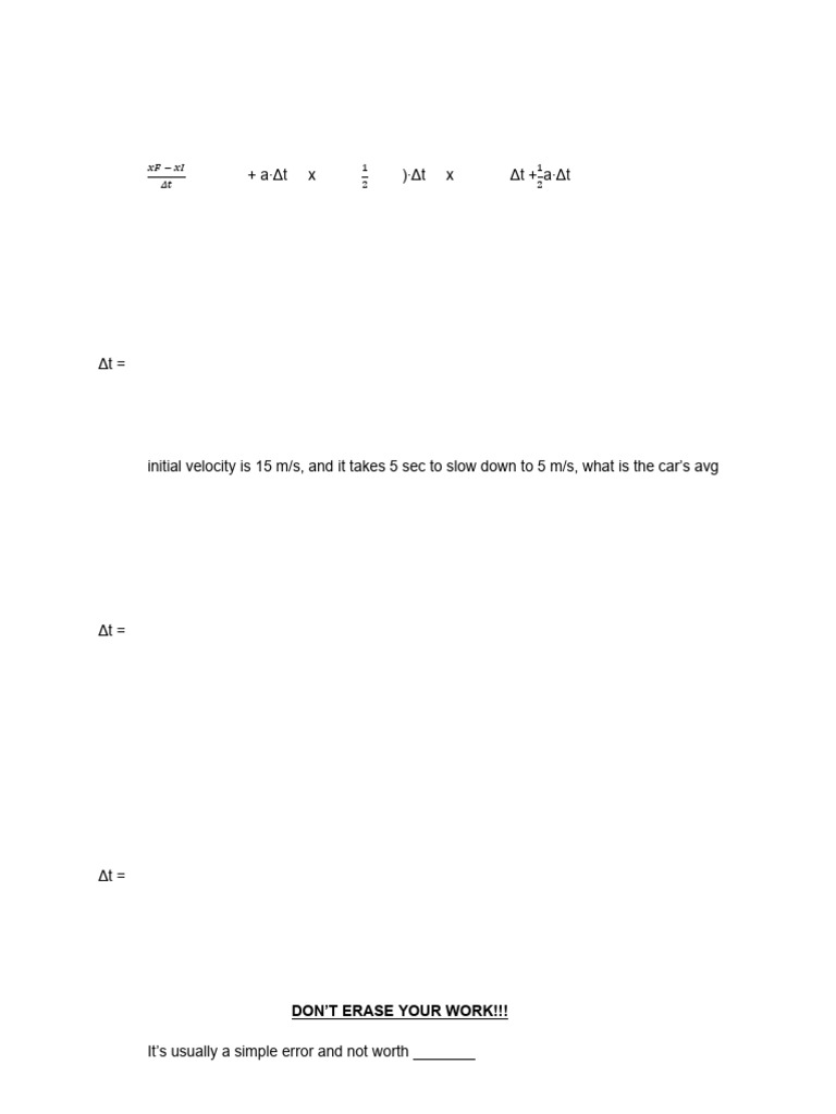 3a)+Displacement,+Velocity,+and+Acceleration+WS#2+(Kin.WS2) | PDF ...
