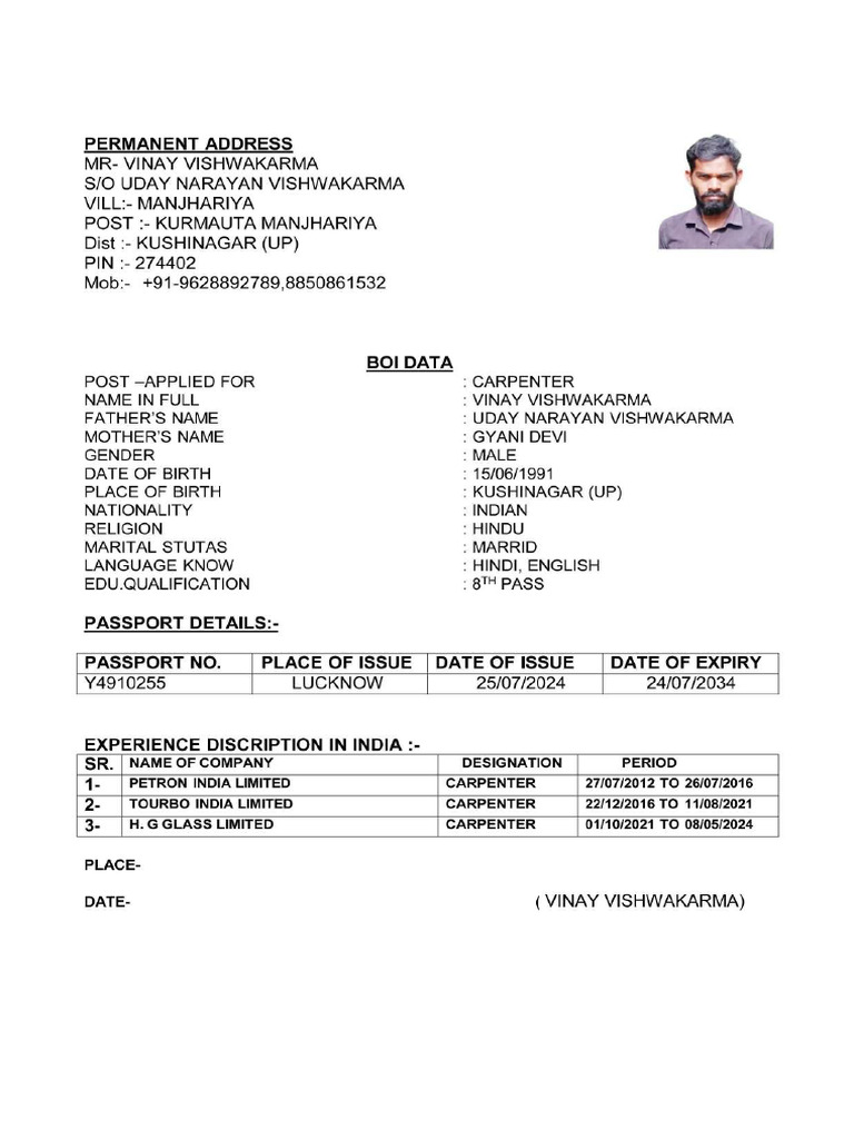 VINAY VISHWAKARMA | PDF