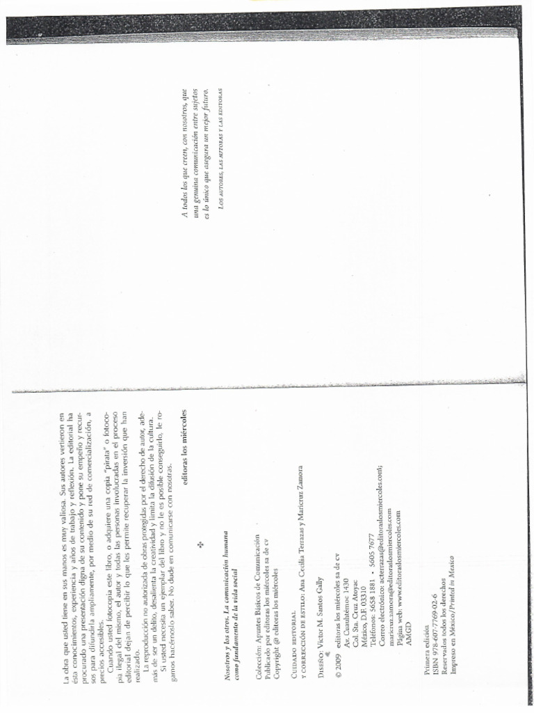 Rizo y Fernandez - La Comunicaci-N y Lo Humano | PDF