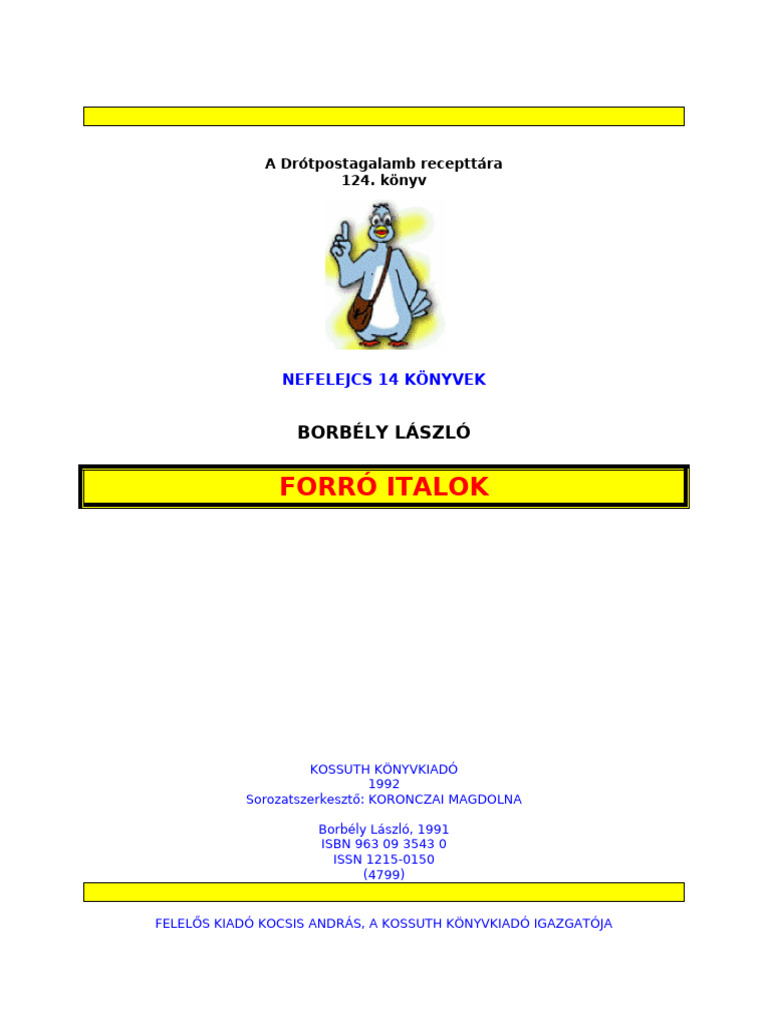 Borbély László - Forró Italok | PDF