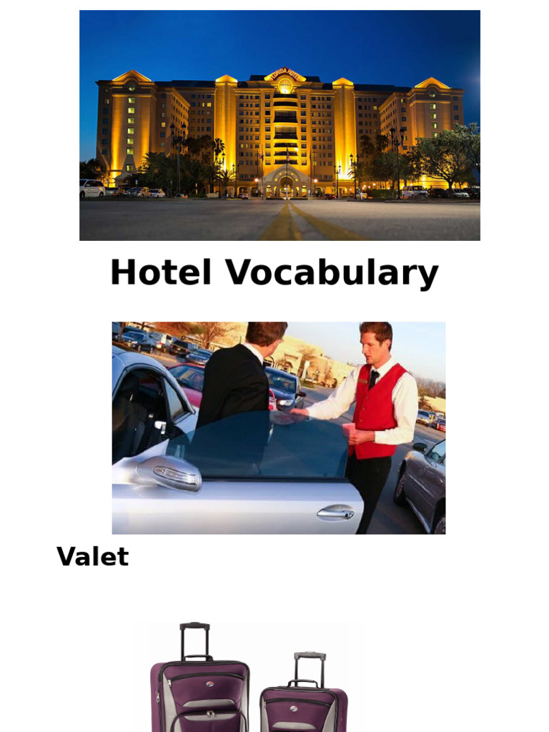 Hotel Vocabulary Games - 95626 | PDF