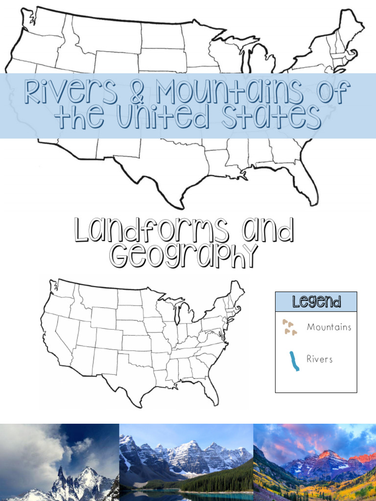 US Rivers and Mountains Overview | PDF | Rocky Mountains | River