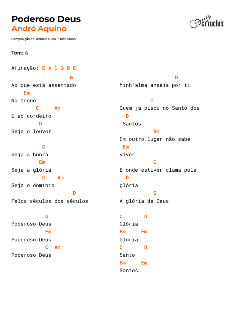 André Aquino - Poderoso Deus | PDF