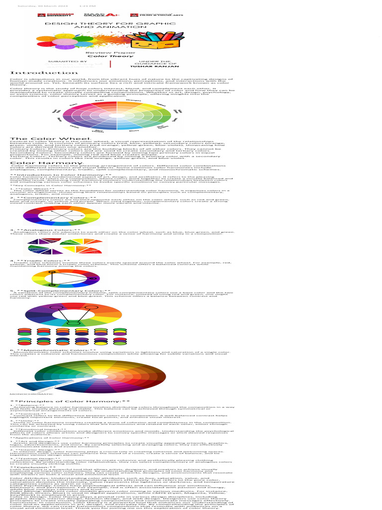 Digital Drawing Assignment 1 | PDF | Color | Composition (Visual Arts)