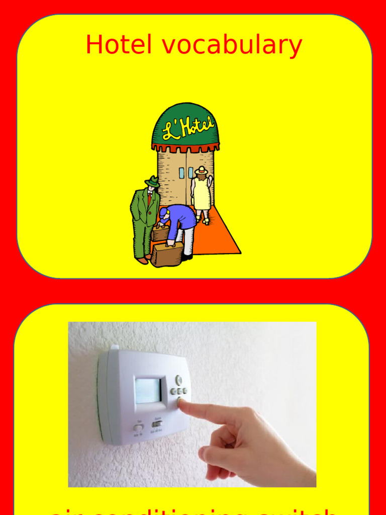 Hotel Vocabulary Fun Activities Games | PDF