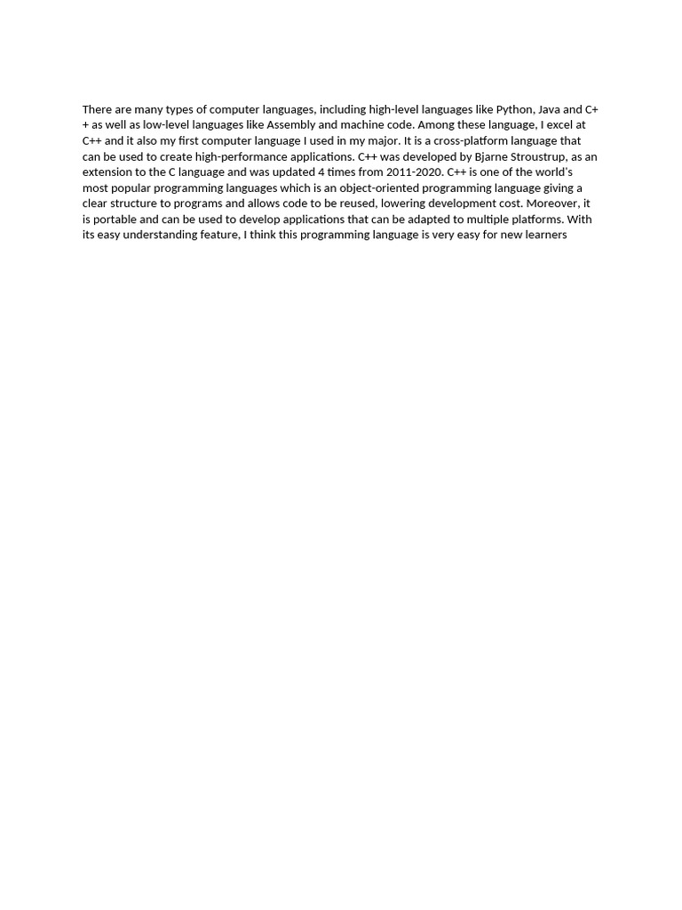 Unit 6 - Programming Language | PDF Unit 6 - Programming Language | PDF