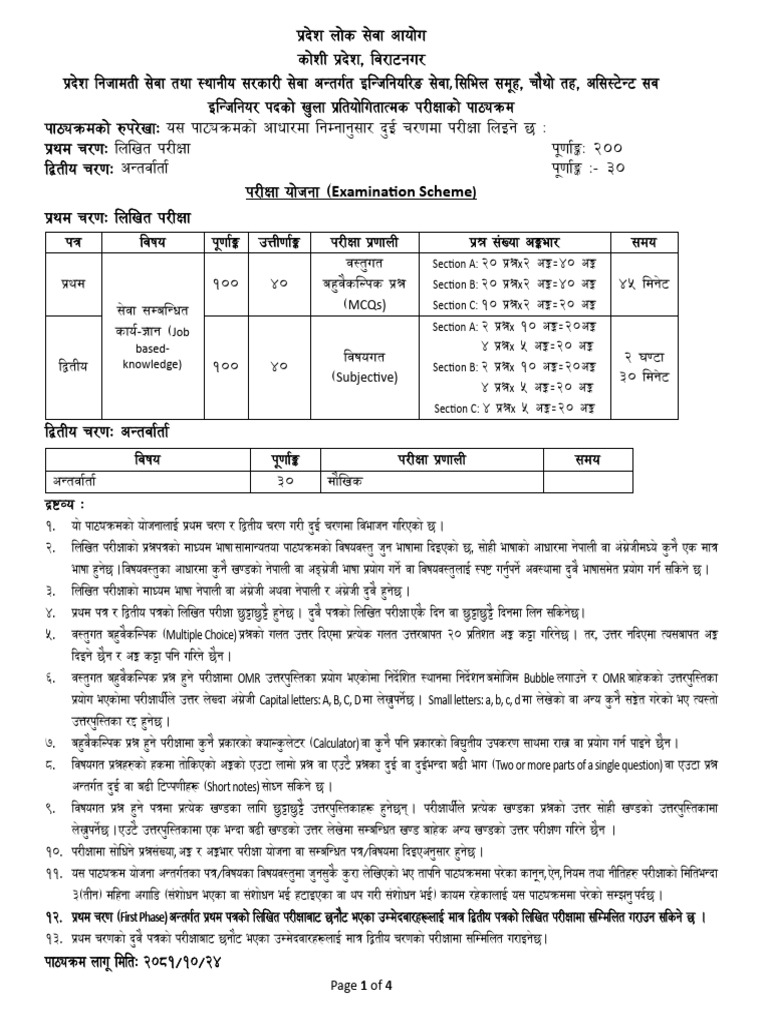 Examination Scheme: MCQS) | PDF