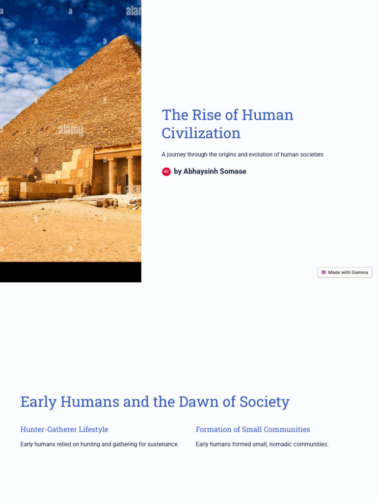 The Rise of Human Civilization | PDF