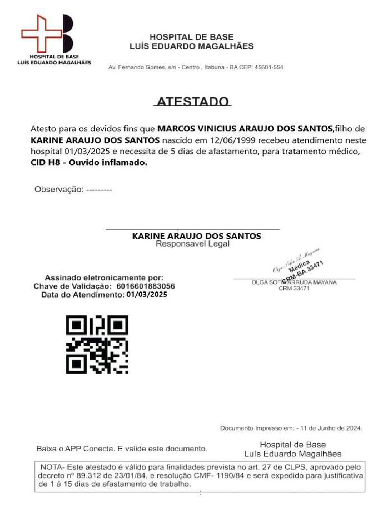 Atestado | PDF