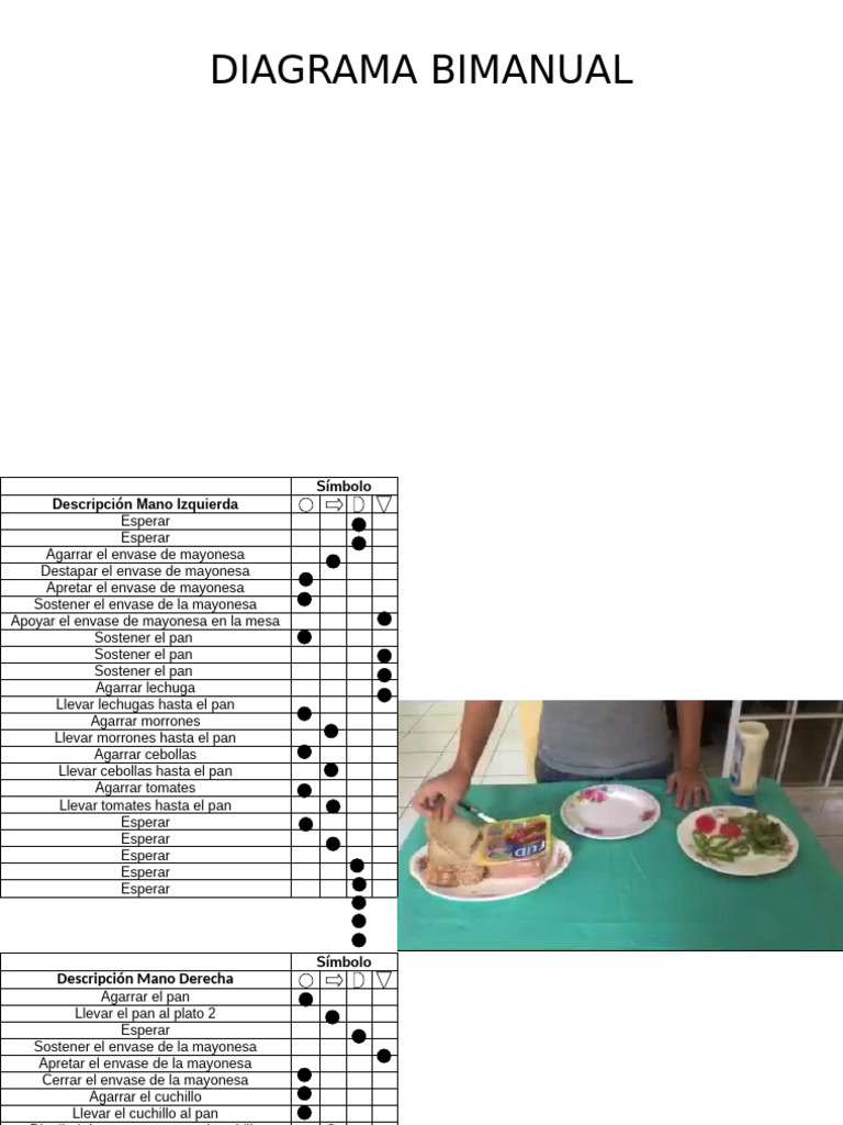 Ejemplo de Diagrama Bimanual | PDF