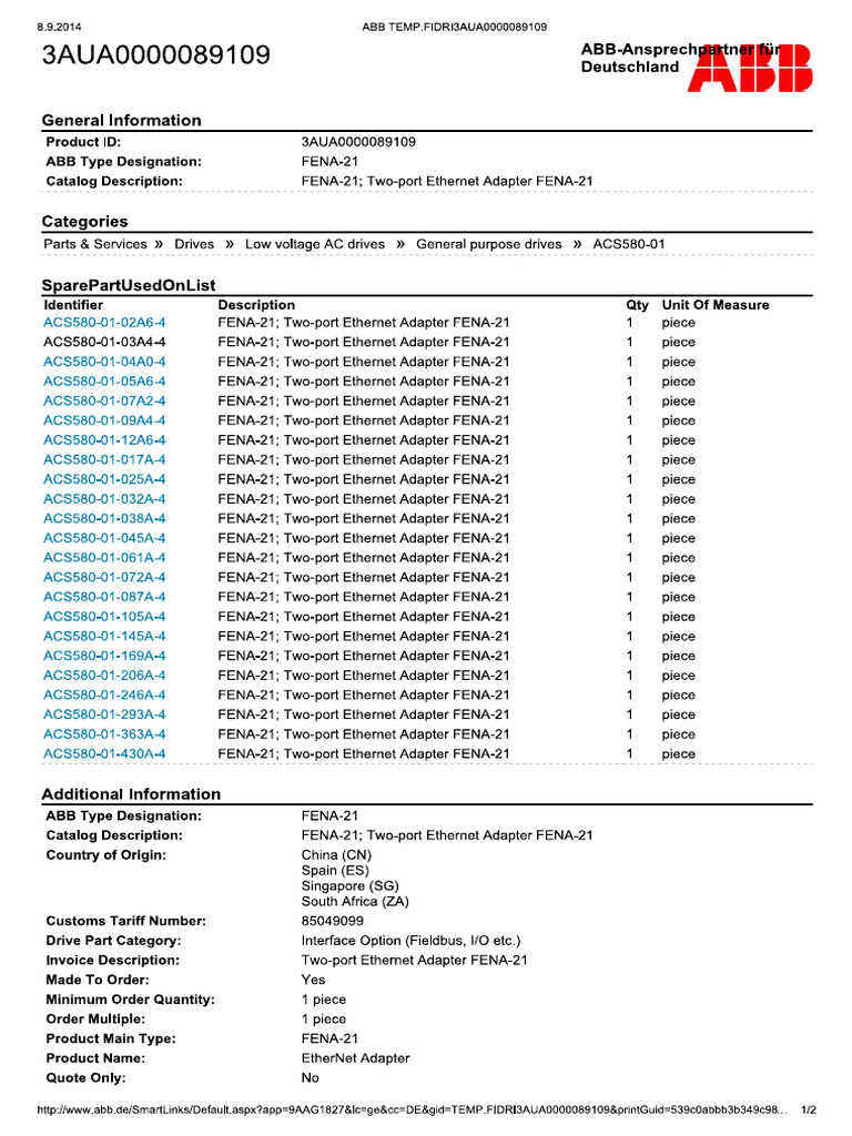 ABB Modul OLD | PDF