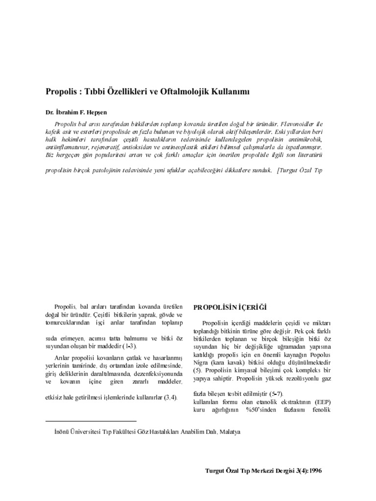 Propolis: Medical Benefits and Effects | PDF | Beekeeping | Insect Rearing