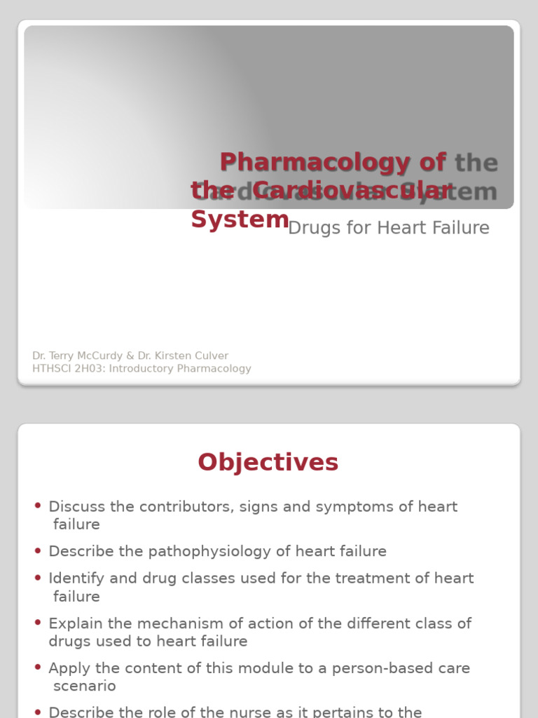 Heart Failure - PDF Slides For Printing | PDF | Heart Failure | Blood ...