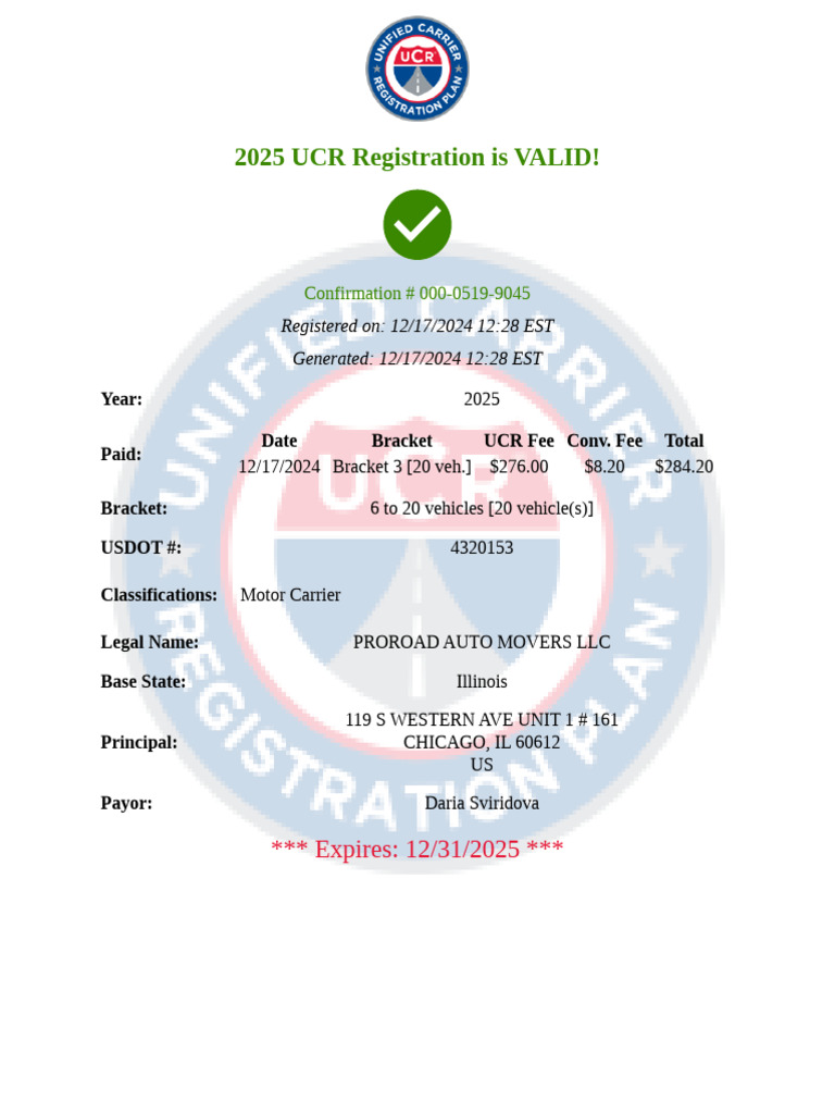 2025 UCR Registration 4320153 202412171728 | PDF