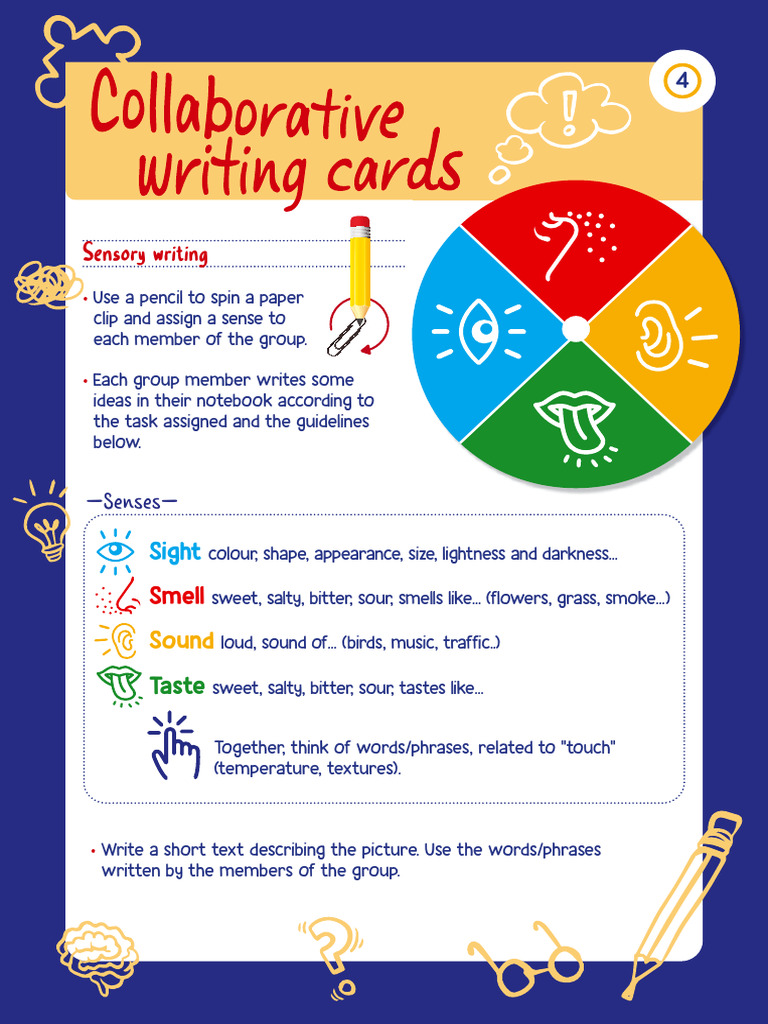 Sensory Writing Group Activity | PDF | Taste | Senses