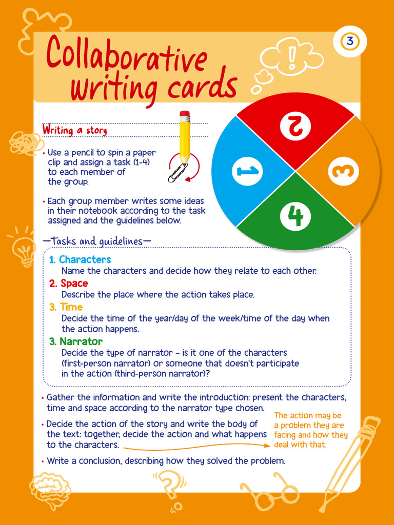 Collaborative Writing Cards-A Story | PDF