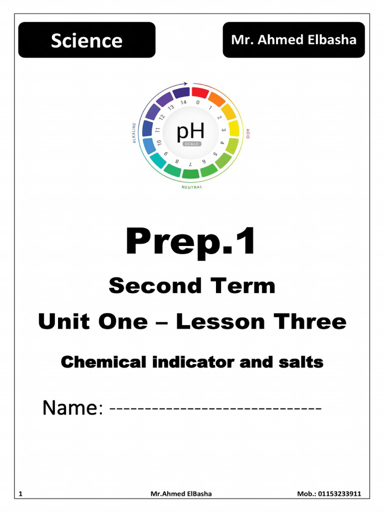Prep.1 Unit One - Lesson Three 2nd Term 2025 | PDF