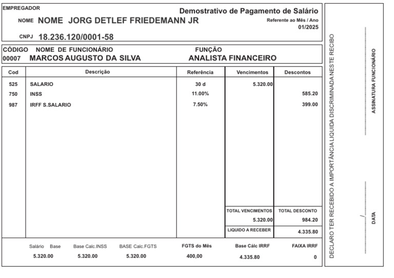 Editavel Holerite Quase Pronto | PDF | Relações de trabalho | Ética de ...