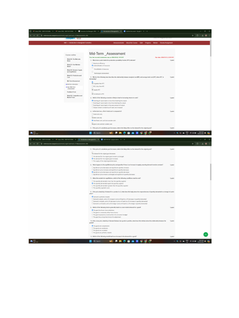 Swayam Mid Term Assessment | PDF