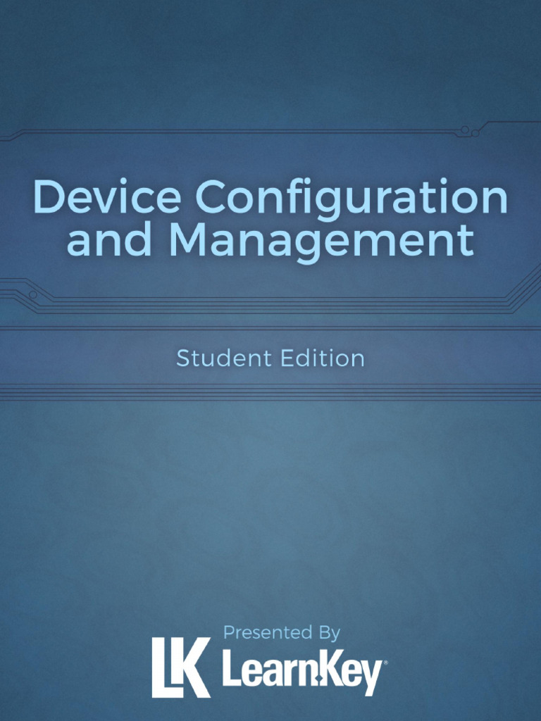 Device Configuration and Management Student Workbook | PDF | Microsoft Windows | Window (Computing)