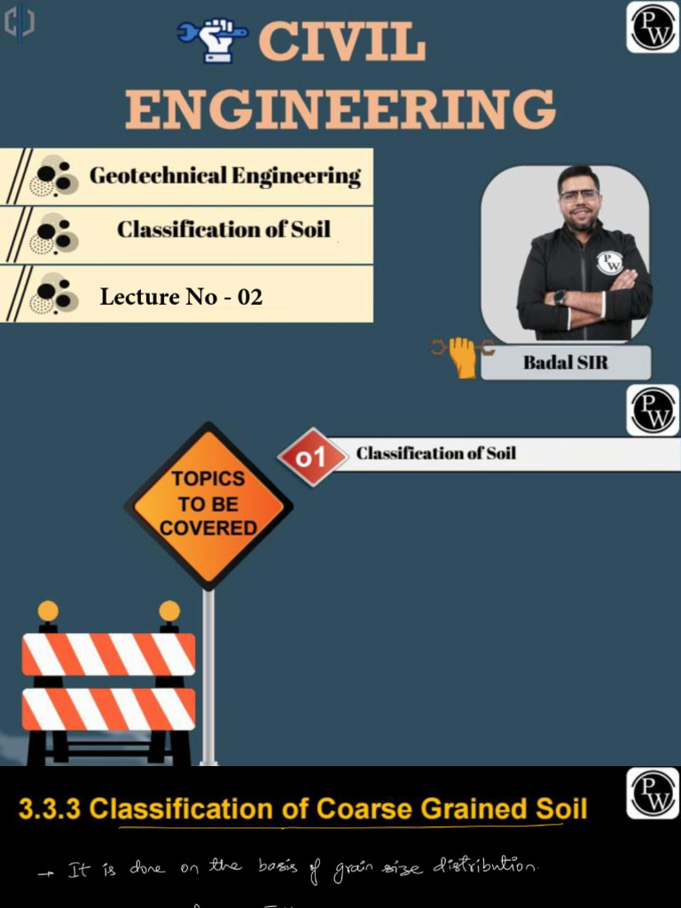 Classification of Soil 02 - Class Notes | PDF