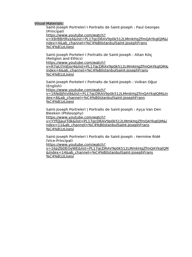 Visual Materials | PDF