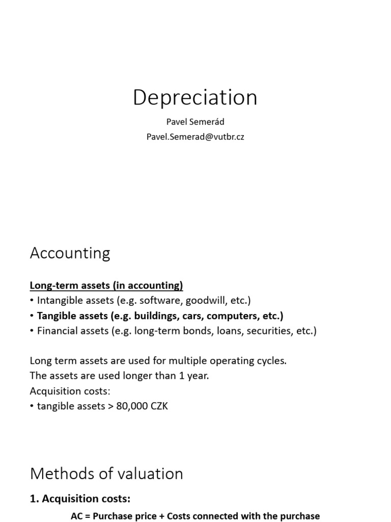 Depreciation_2024 | PDF | Depreciation | Financial Accounting
