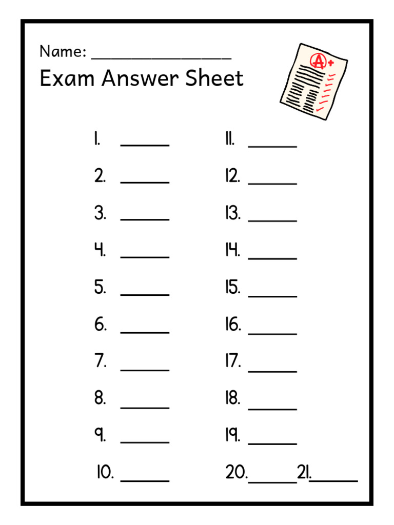 Task Card Answer Worksheet in Colorful Bold Style PDF | PDF
