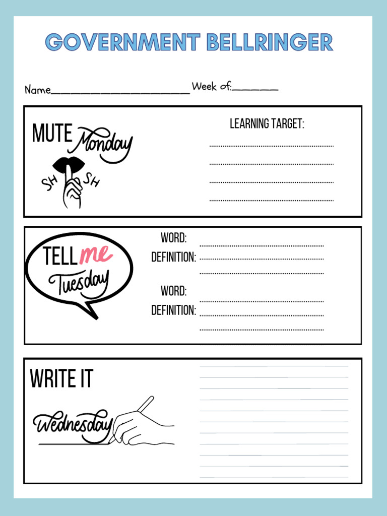 Government Bell Ringer Sheet.pdf | PDF