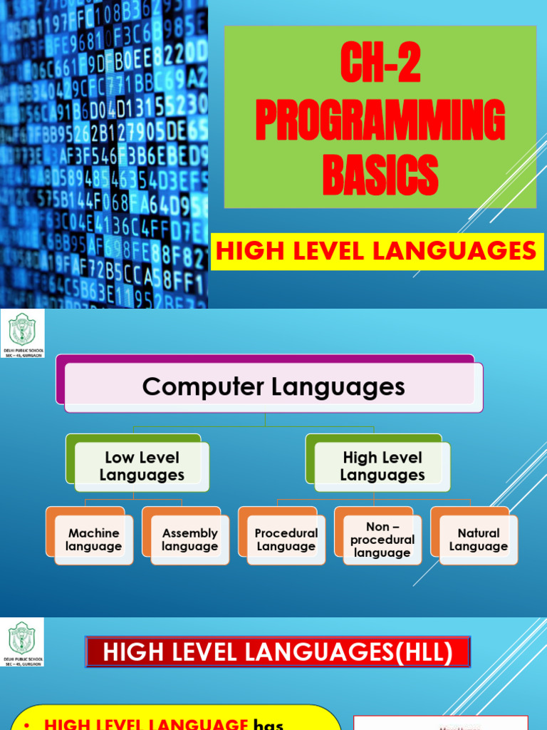 High-Level Programming Languages Basics | PDF | Computer Programming ...