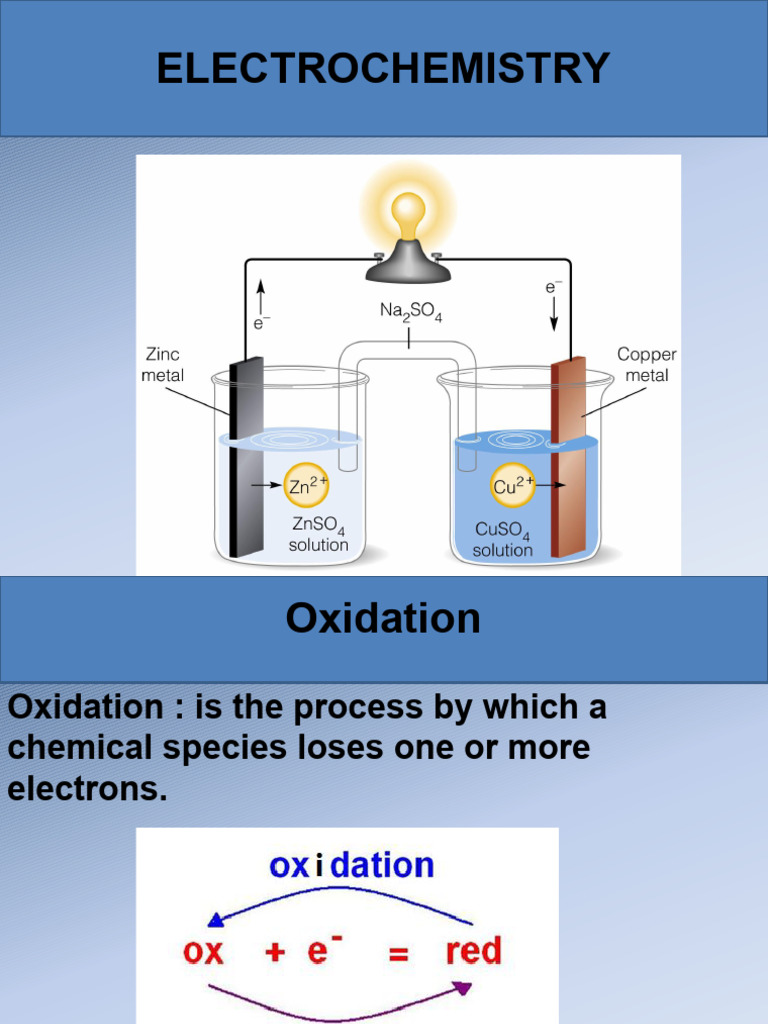 Electrochemistry Basics & Redox Reactions | PDF | Redox | Electrochemistry