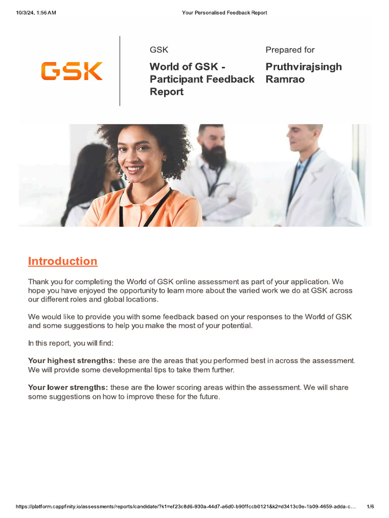 GSK Report | PDF