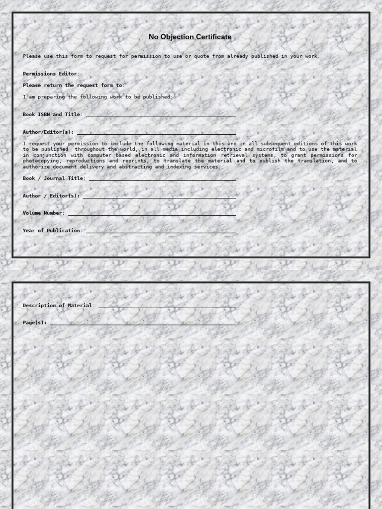 No Objection Certificate1 | PDF