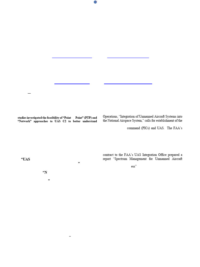 Nasa C2 | PDF | Unmanned Aerial Vehicle | Radio Spectrum