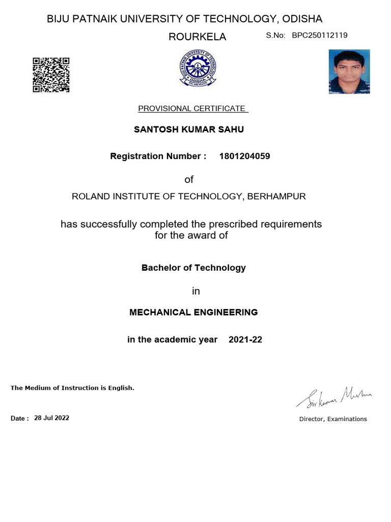 Marksheet Compressed | PDF | Engineering | Mechanical Engineering
