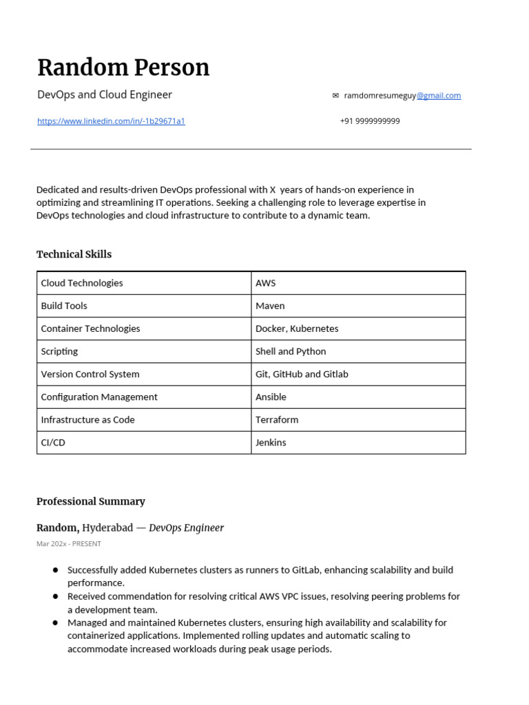 Demo Resume | PDF | Cloud Computing | Computing