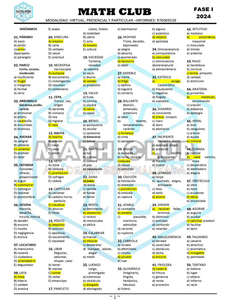Clase RV lILLI | PDF