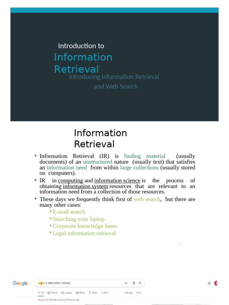 1 | PDF | Information Retrieval | Databases