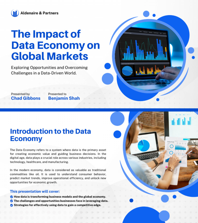 Blue Modern Data Economy Presentation | PDF