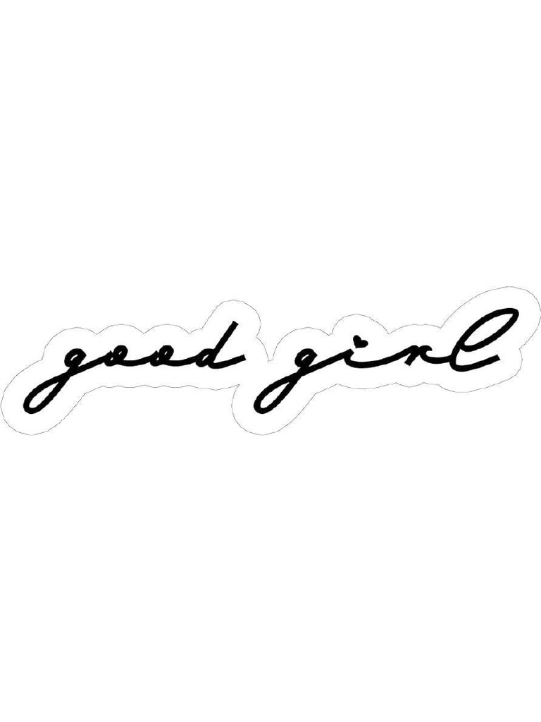 GOOD GIRL STICKER | PDF