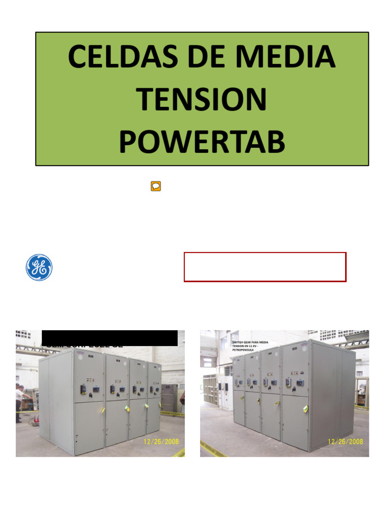 Celdas de Media Tension para Corte Al Vacio Powertab | PDF | Relé | Voltio